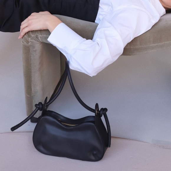 brie leon | Bags | Brie Leon Tie Knot Baguette Bag In Black | Poshmark